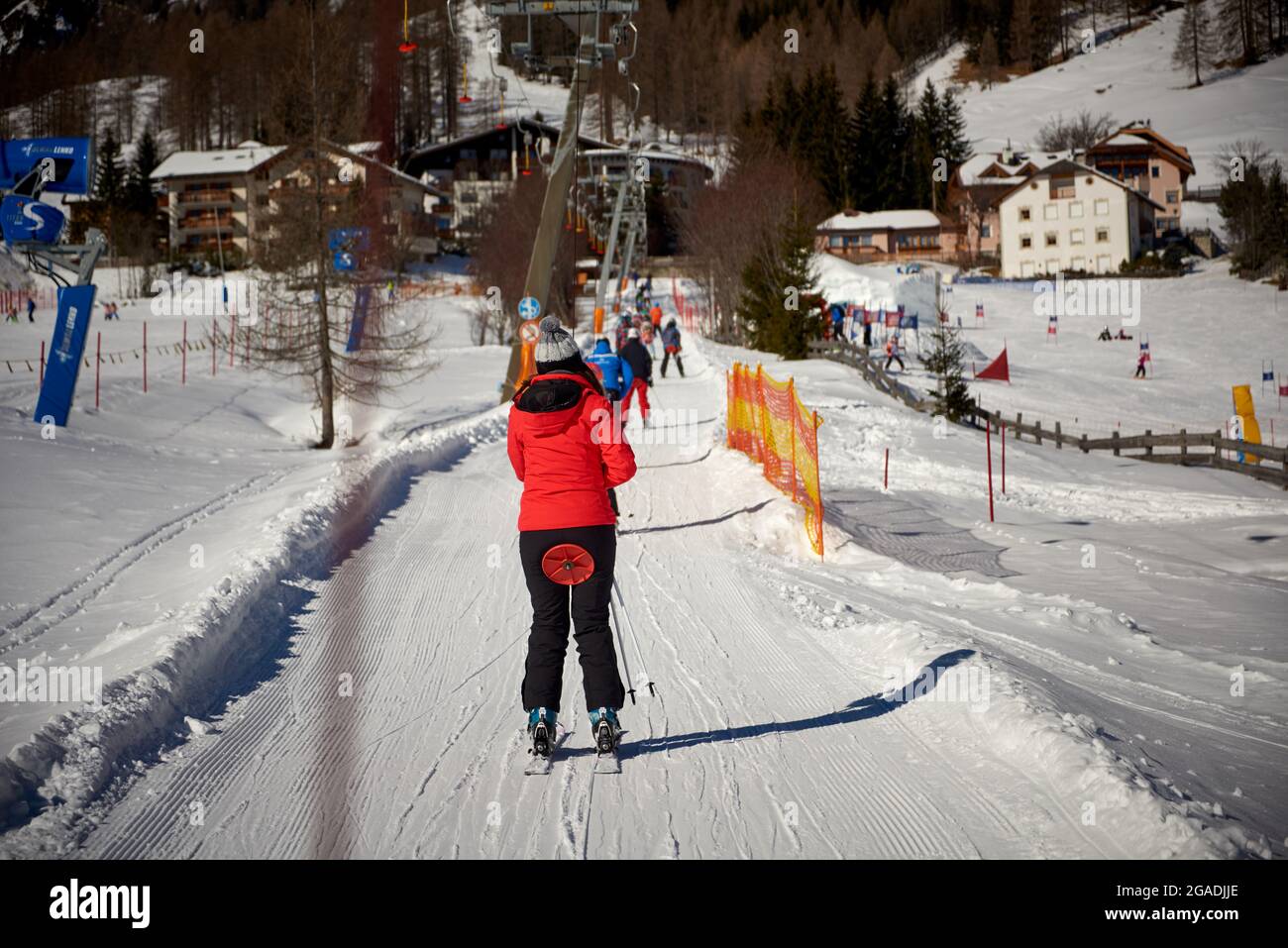 Dolomites button lift Stock Photo - Alamy