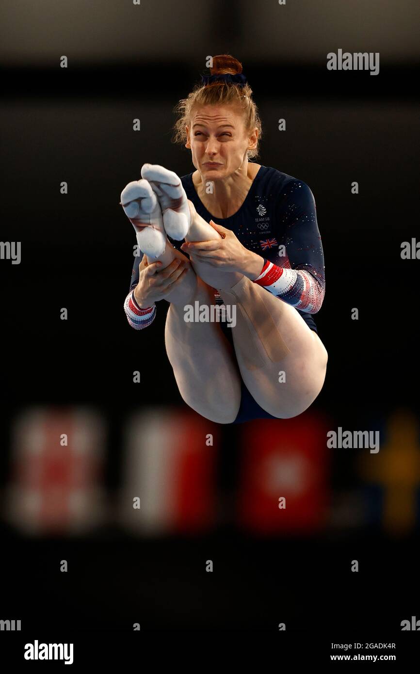 Tokyo, Japan. 30th July, 2021. Bryony PAGE (GBR), Action, Trampoline ...