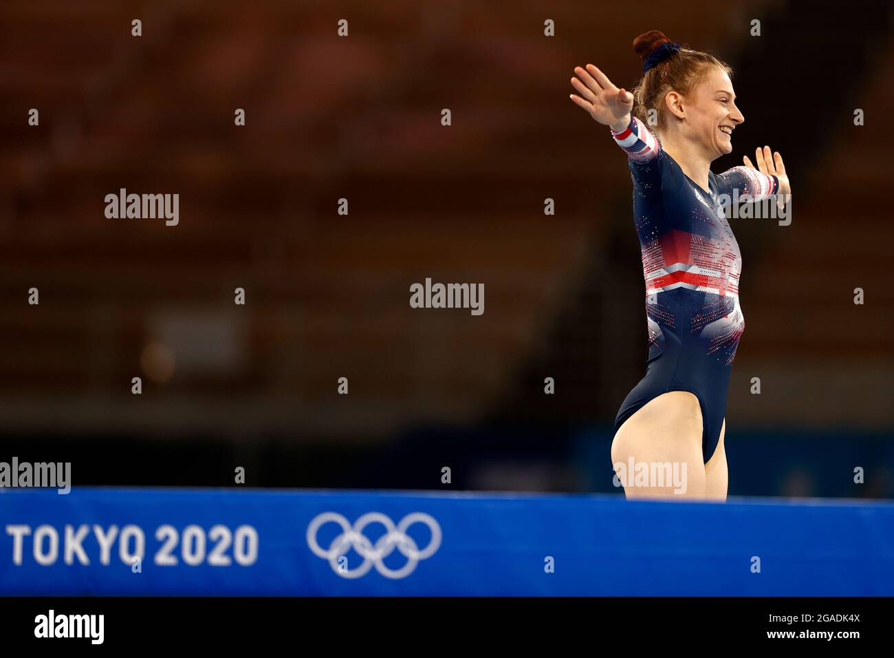 Tokyo, Japan. 30th July, 2021. Bryony PAGE (GBR), Action, Trampoline ...