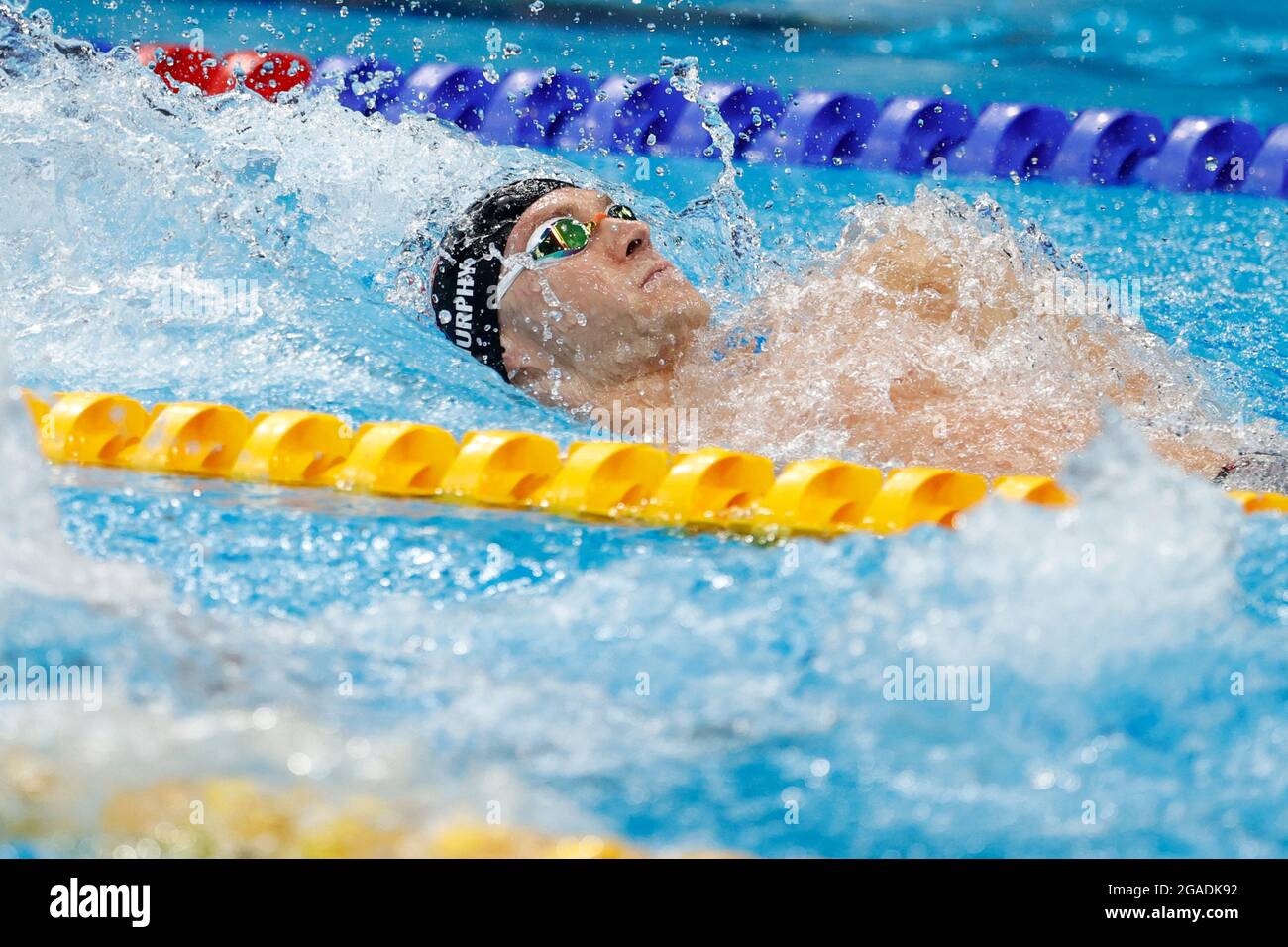 Tokyo, Japan. 30th July, 2021. Ryan MURPHY (USA), Action, Swimming ...