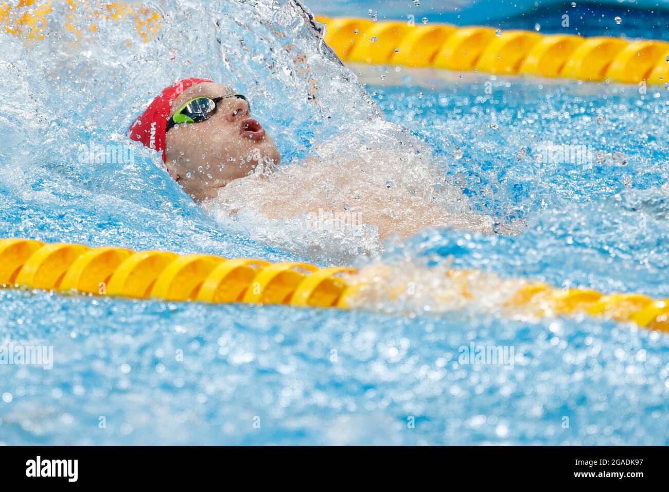 Tokyo, Japan. 30th July, 2021. Luke GREENBANK (GBR), Action, Swimming ...