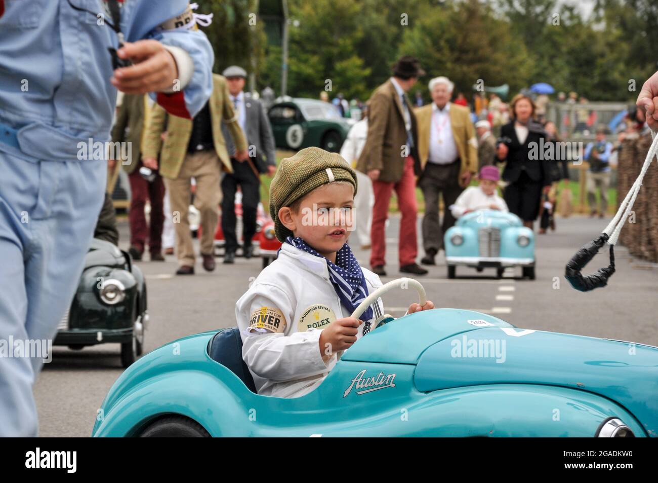Settrington Cup child racing driver in Austin J40 pedal car at the ...