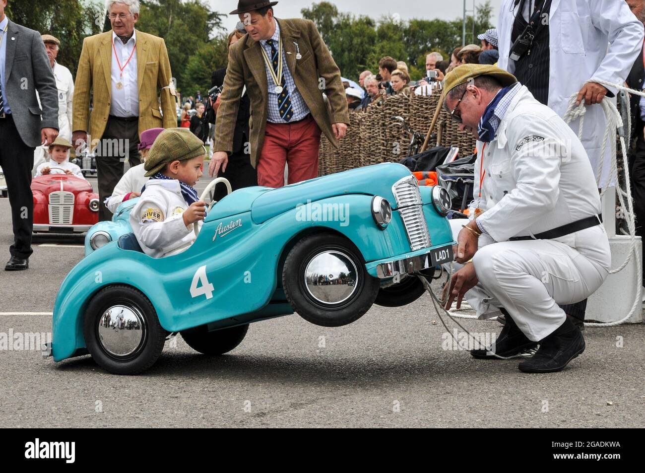 Settrington Cup child racing driver in Austin J40 pedal car at the ...