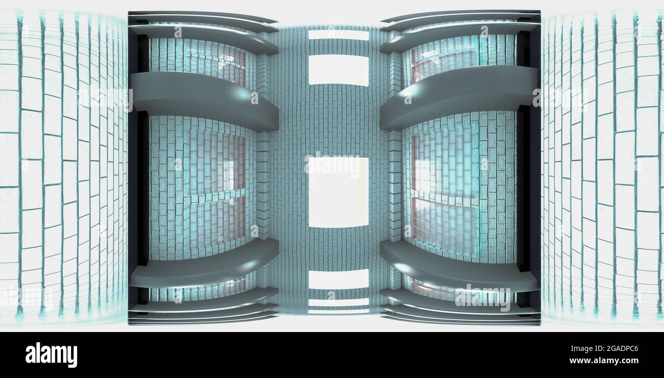 3d illustration, 3d rendering, vr 360 panorama abstract images of the ...