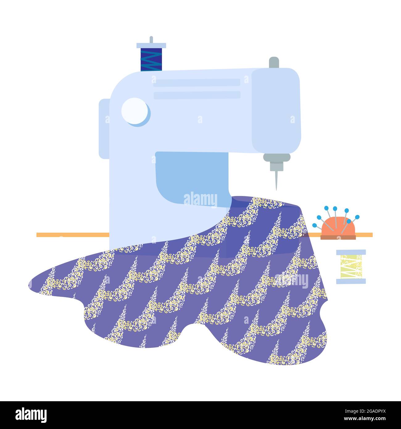 Embroidery Machine Stock Vector Images Alamy
