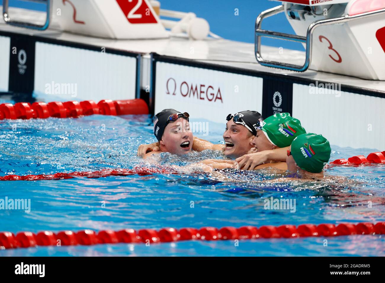 left to right Lilly KING (USA), 2nd place, silver medal, silver medal ...