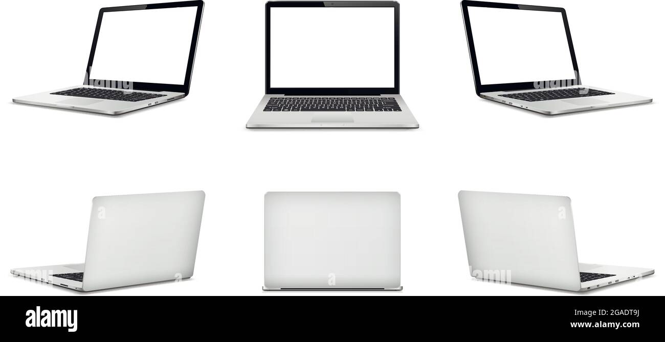 Laptop mock up set Stock Vector Image & Art - Alamy