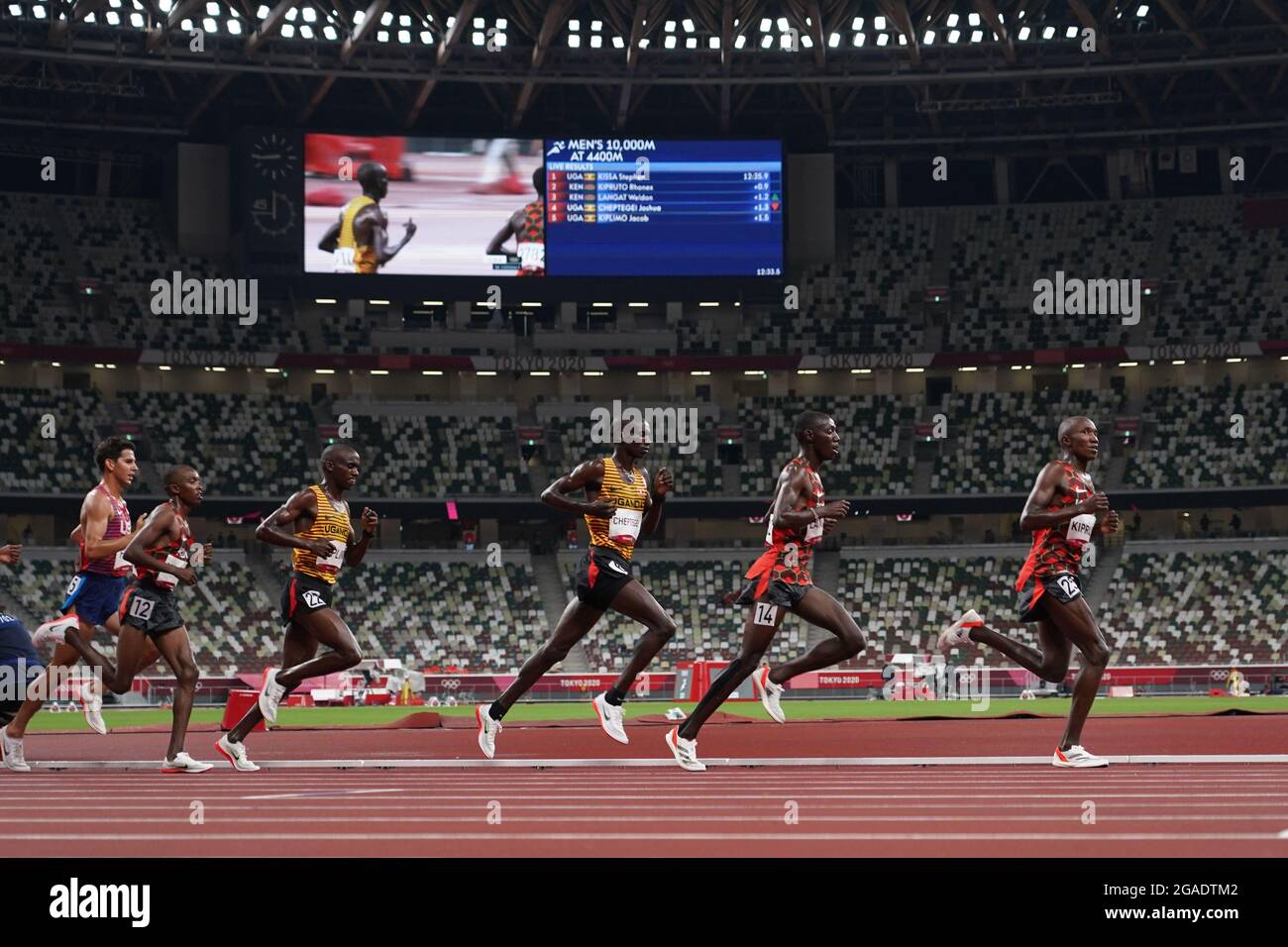 Tokyo, Japan. 30th July, 2021. Runners during the Men's 10000m finals ...