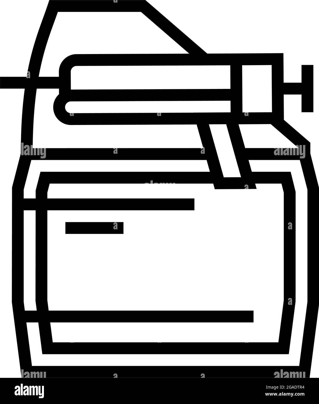 first coat primer line icon vector illustration Stock Vector Image ...