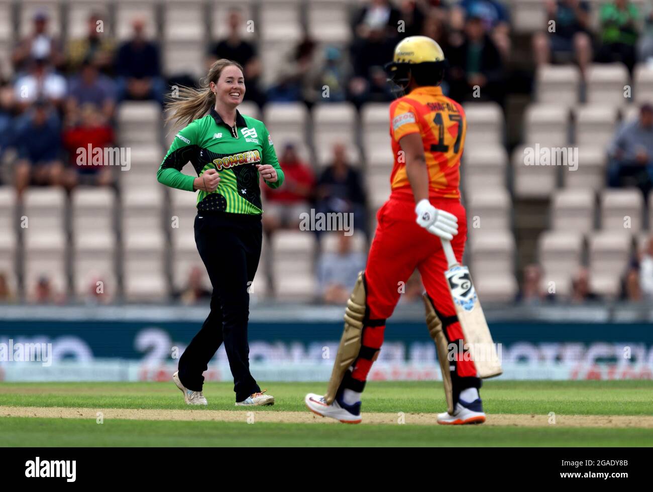 Southern Brave's Amanda-Jade Wellington celebrates bowling out ...