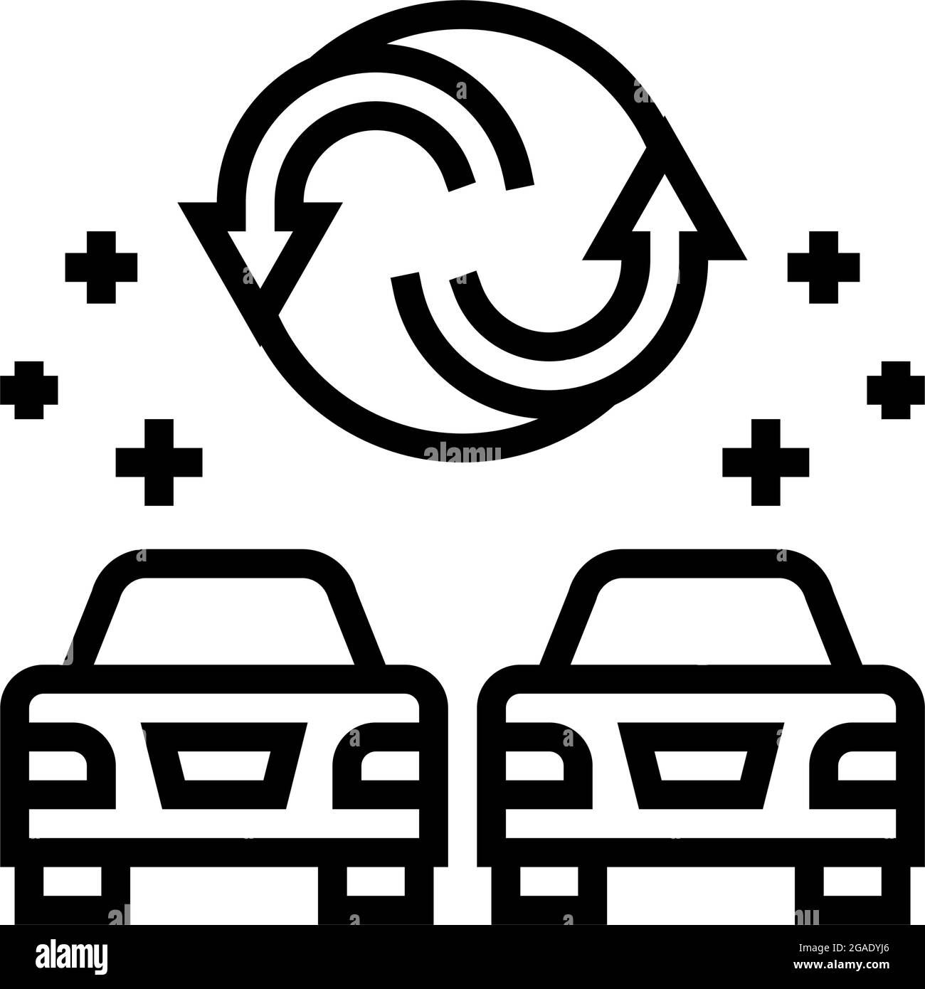 marketing rebranding line icon vector illustration Stock Vector Image ...