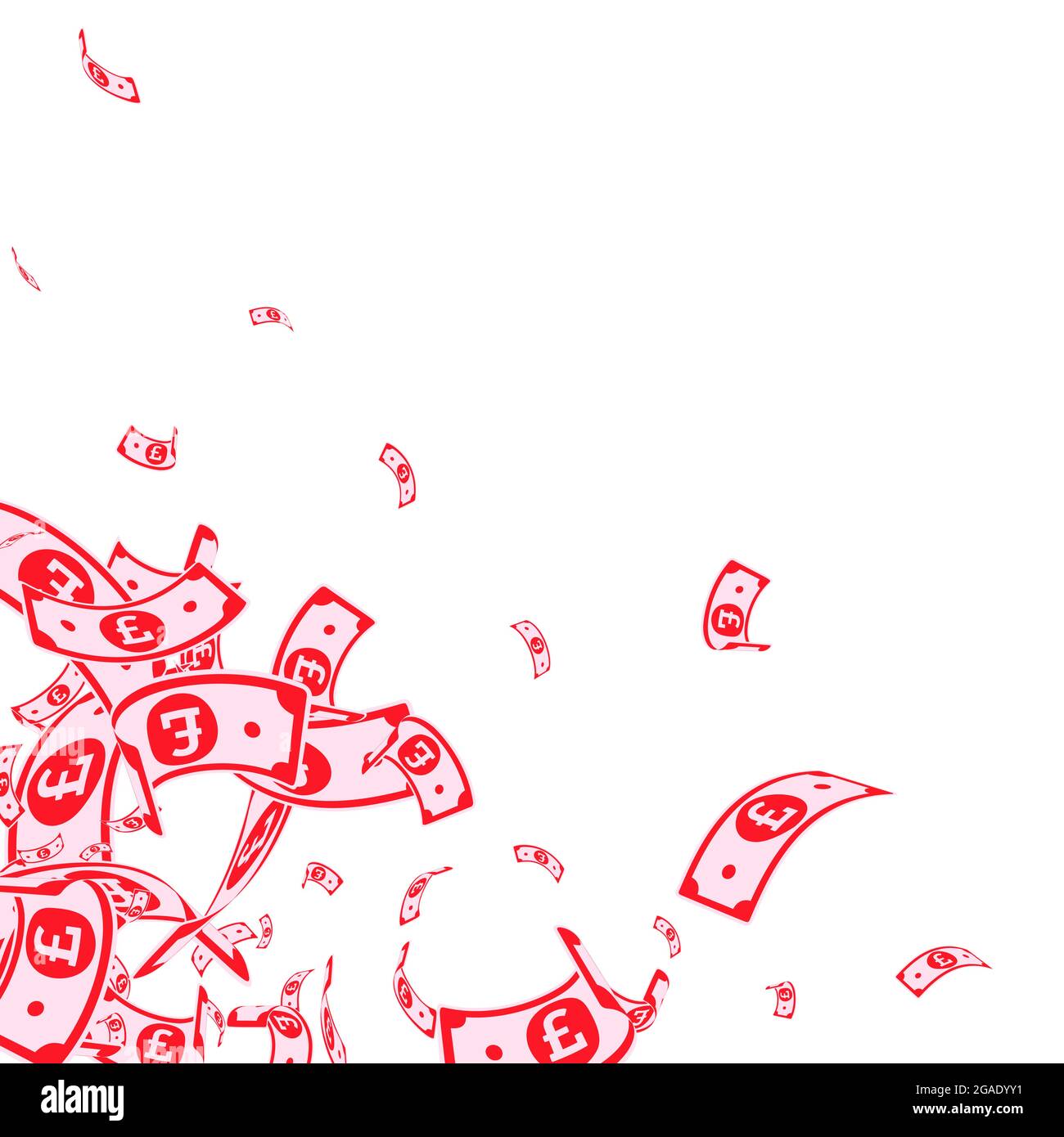 Pile of british bank notes Stock Vector Images - Alamy