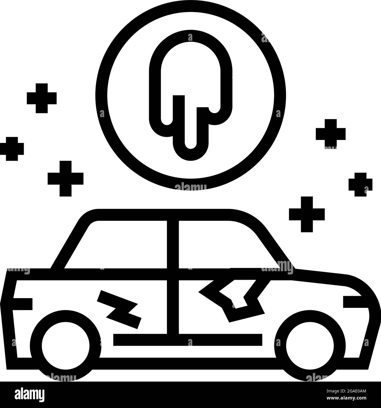 paint repair line icon vector illustration Stock Vector Image & Art - Alamy