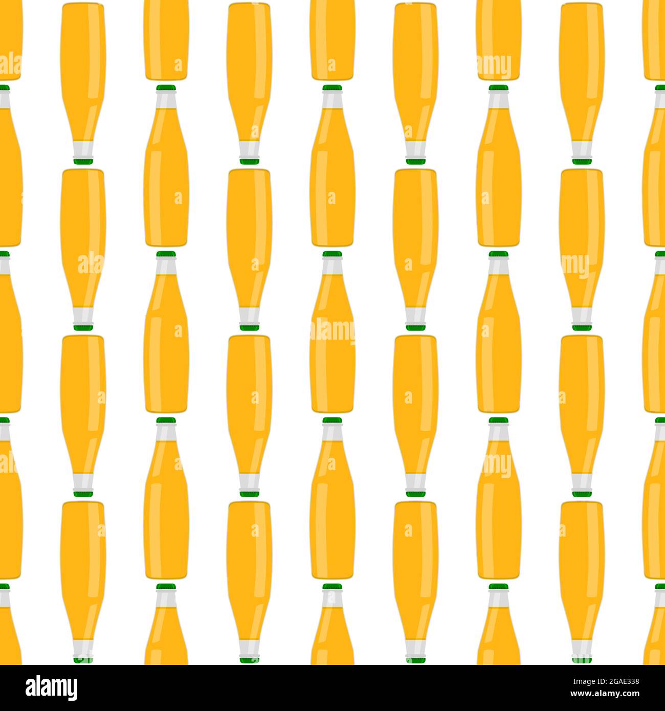 Illustration on theme seamless beer glass bottles with lid for brewery ...