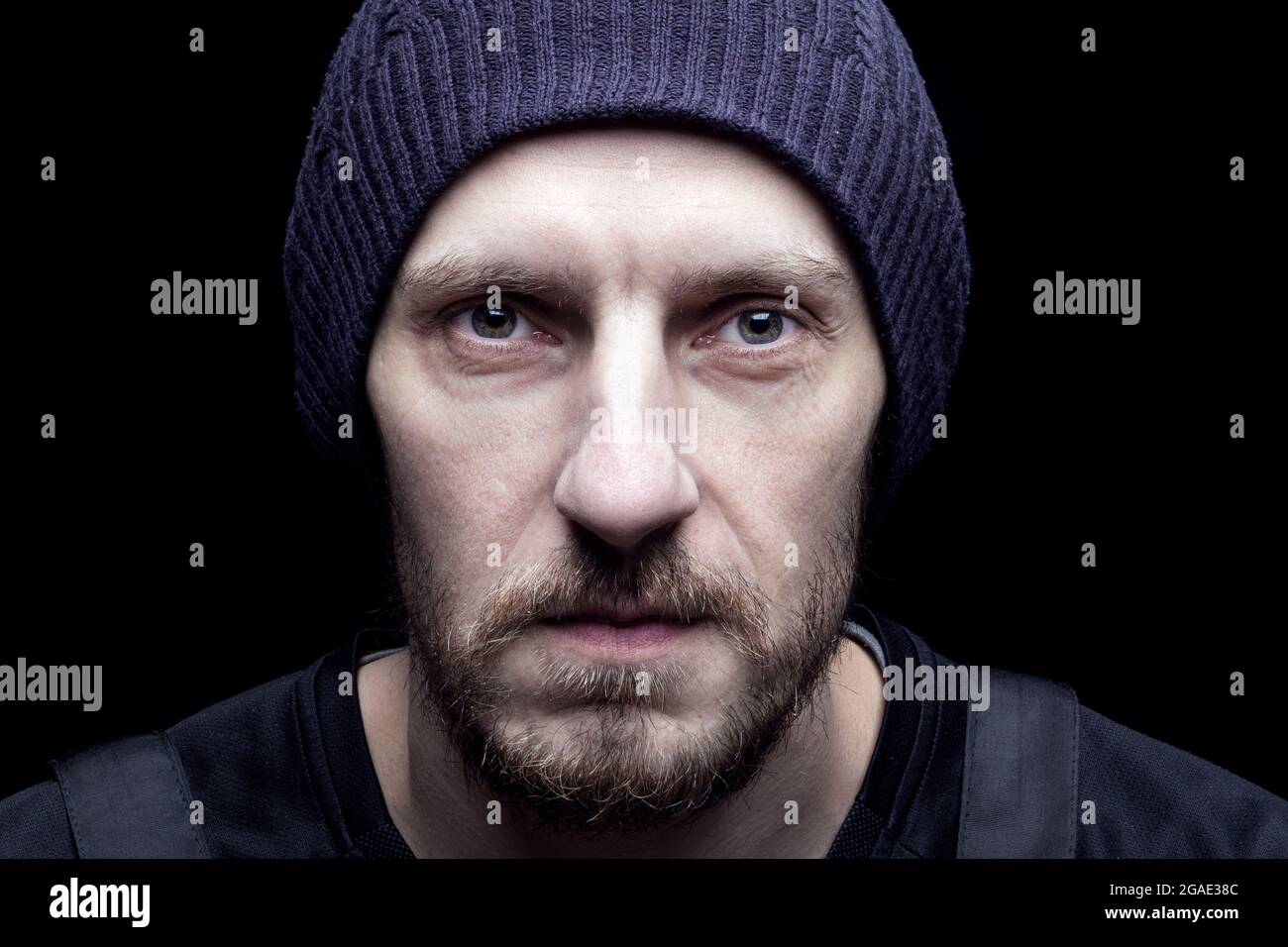 Tense face expression hi-res stock photography and images - Alamy