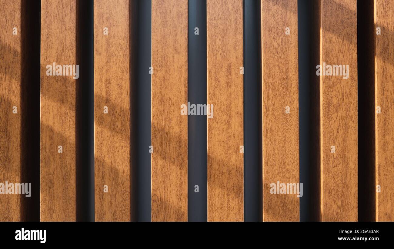 Vertical wooden bars in a row. Wood texture Stock Photo - Alamy