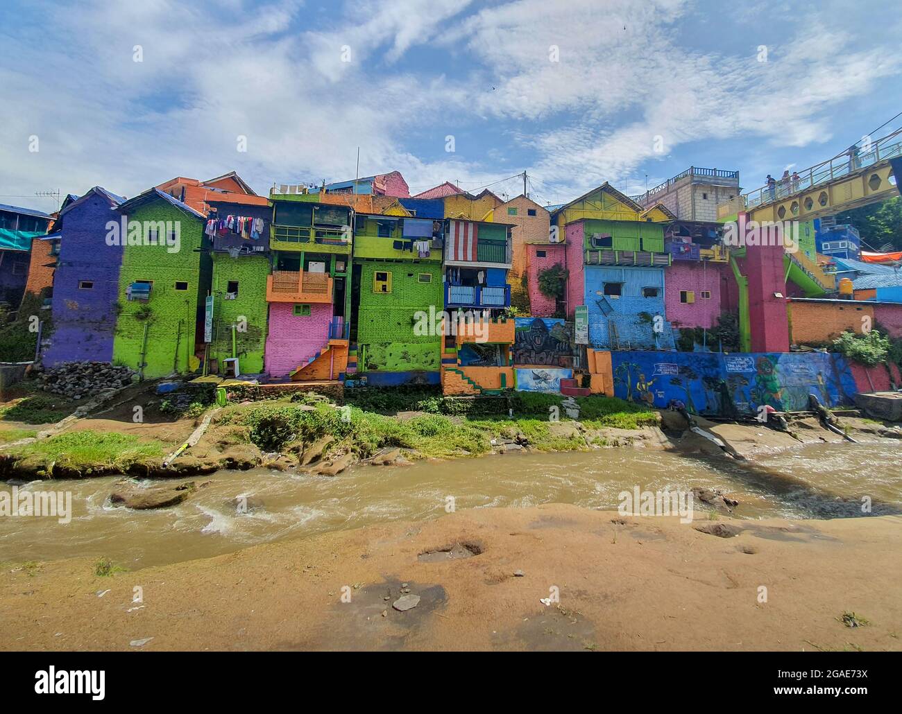 Color Houses in Slum Area Stock Photo - Alamy