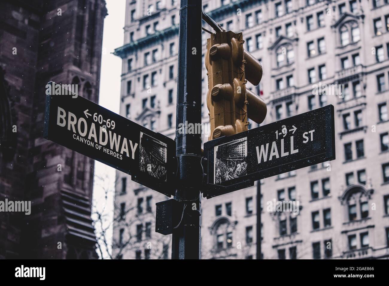 Wall St. street sign in lower Manhattan, New York City Stock Photo - Alamy