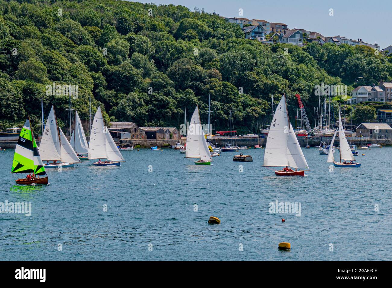 Troy-class boats particpating in competitive racing - Fowey harbour ...