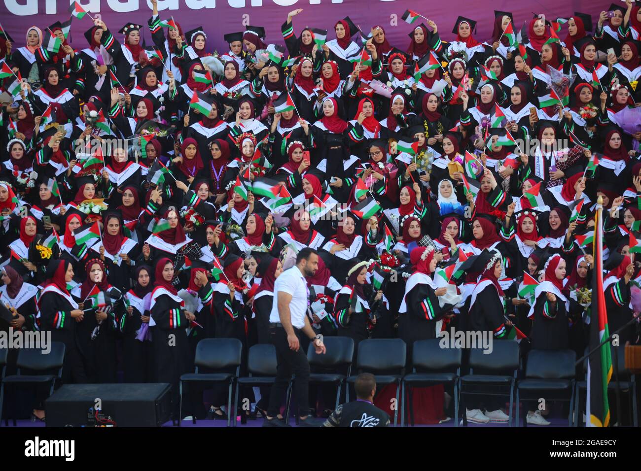 July 29, 2021, Gaza city, The Gaza Strip, Palestine: New graduates ...