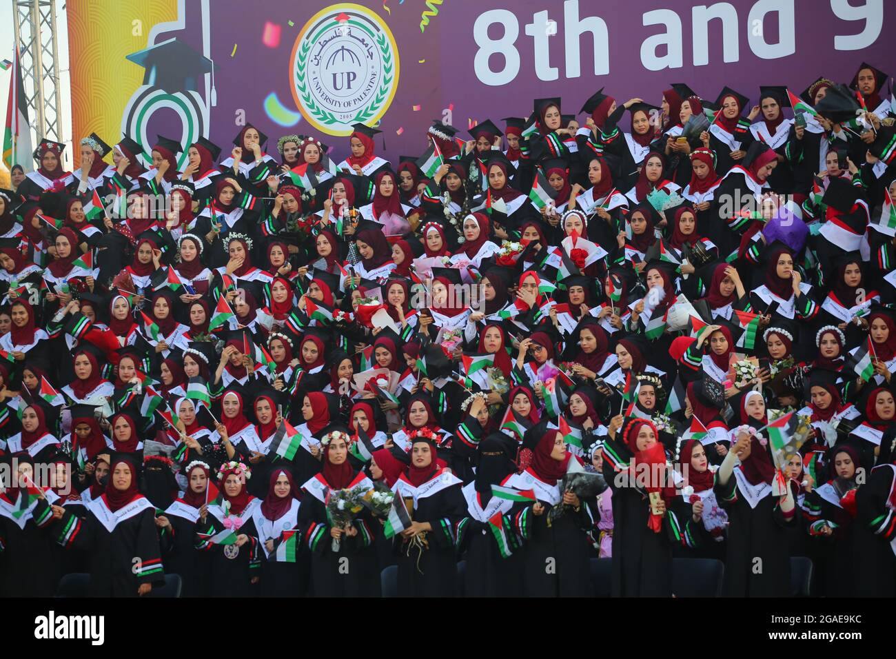 July 29, 2021, Gaza city, The Gaza Strip, Palestine: New graduates ...