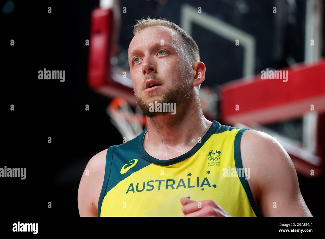 Tokyo, Japan, 25 July, 2021. Nic Kay of Team Australia looks on during ...