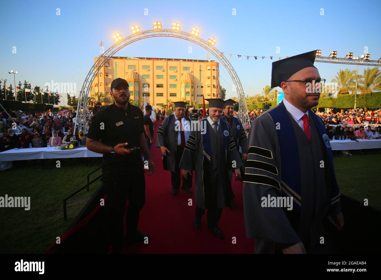 July 29, 2021, Gaza city, The Gaza Strip, Palestine: New graduates ...