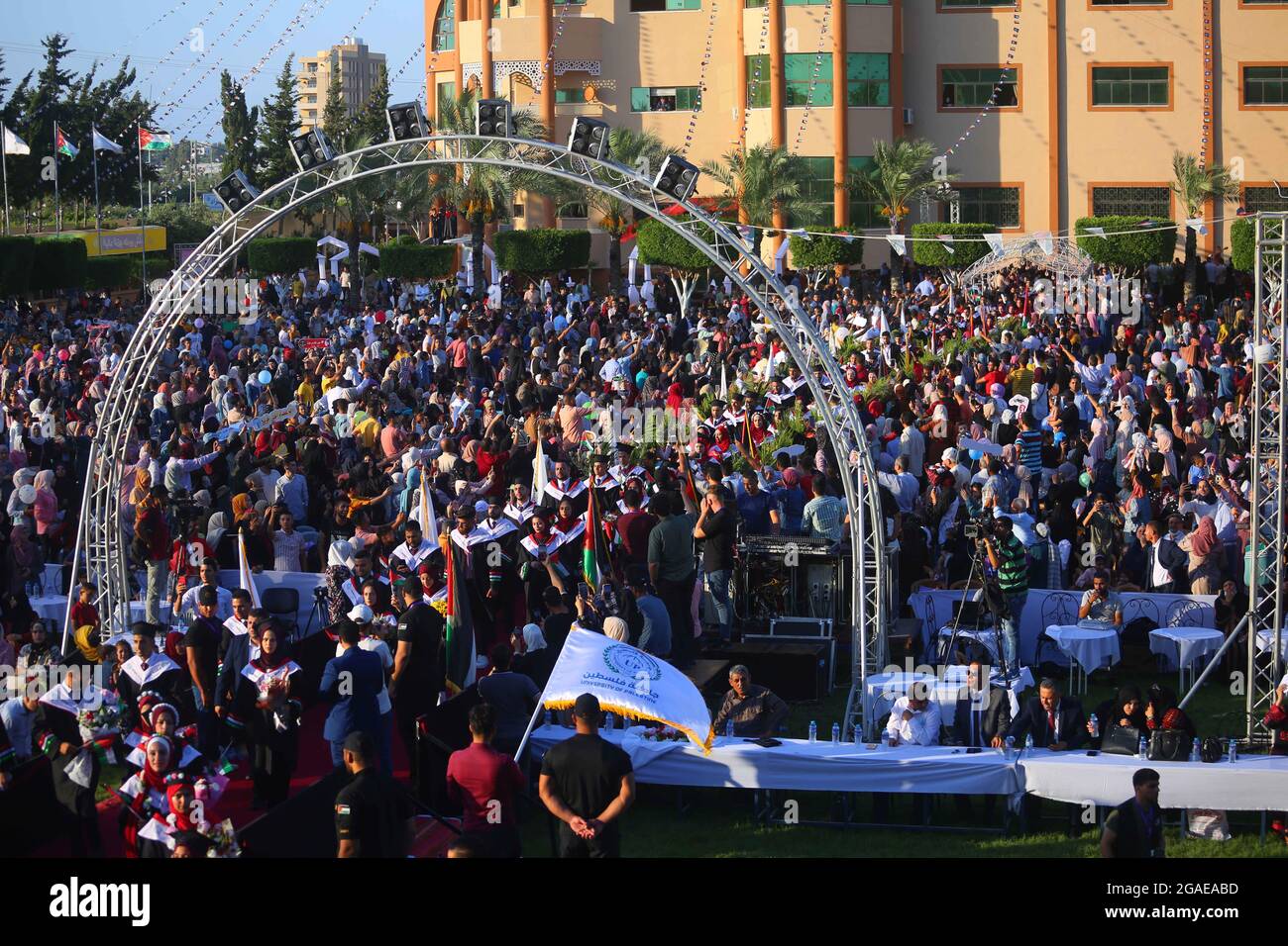 July 29, 2021, Gaza city, The Gaza Strip, Palestine: New graduates ...