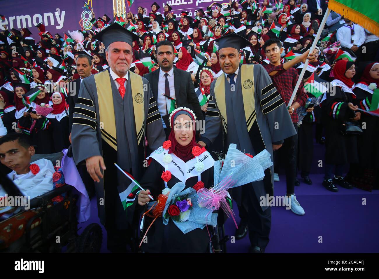 July 29, 2021, Gaza city, The Gaza Strip, Palestine: New graduates ...