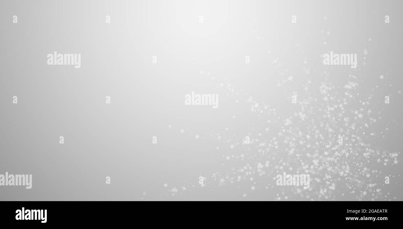 Beautiful snowfall Christmas background. Subtle flying snow flakes and ...