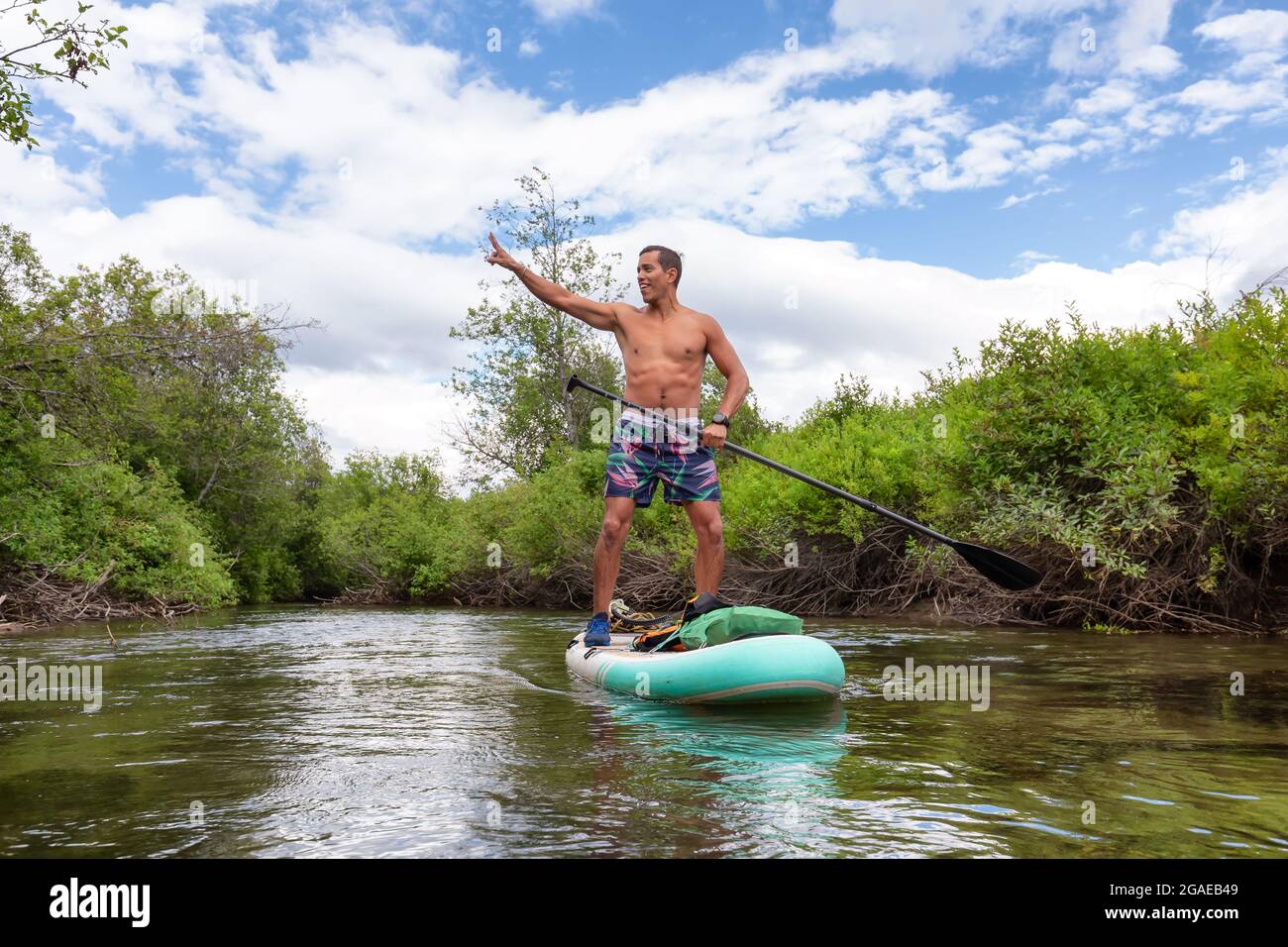 Hispanic man boarding hi-res stock photography and images - Alamy