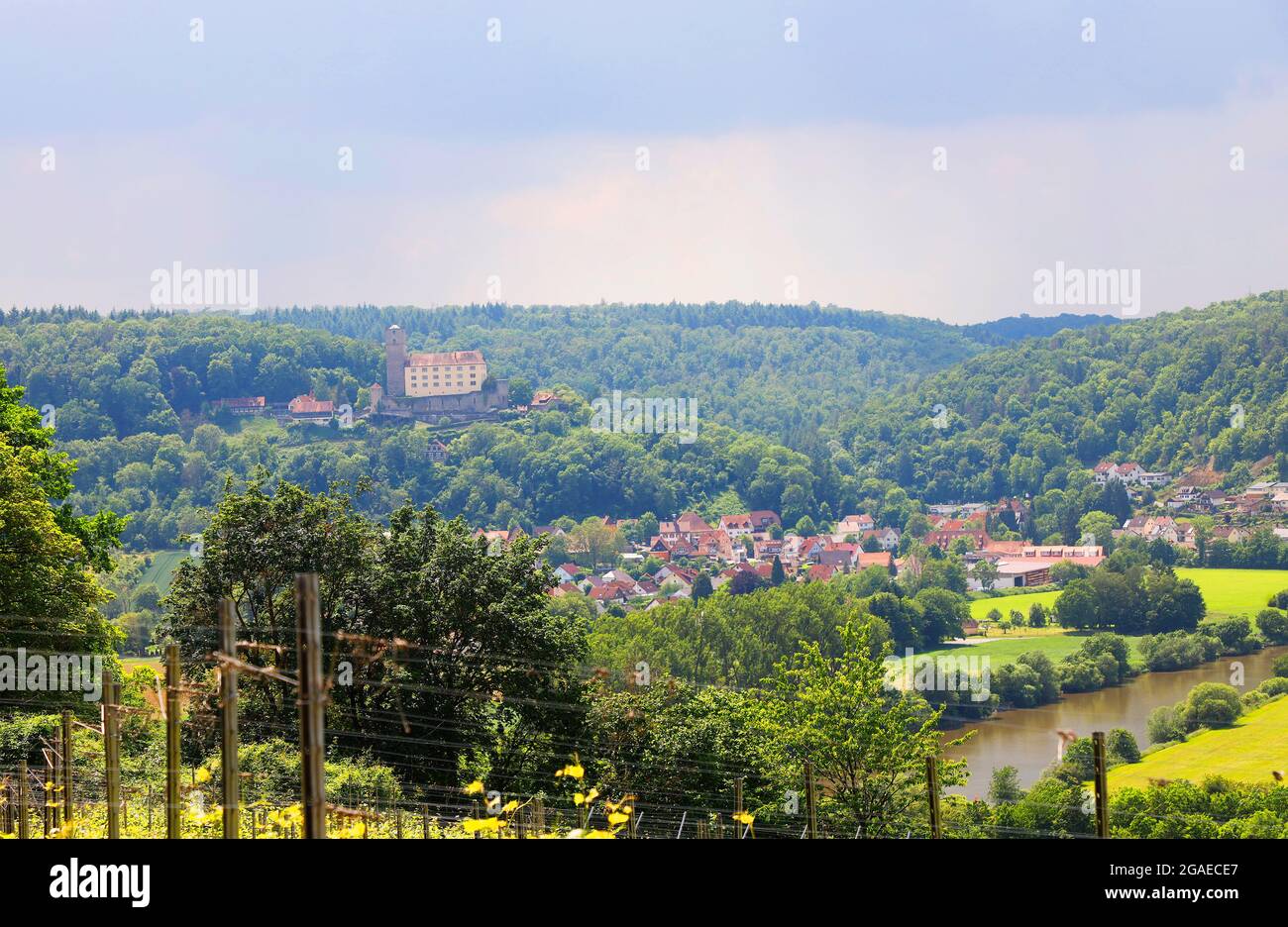 The Guttenberg Castle in the Neckar Valley, Baden-Württemberg, Germany ...