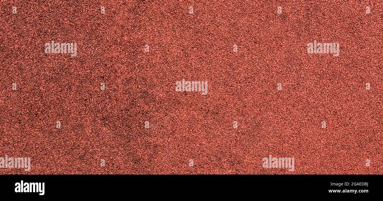 Red protective rubber coating for sports and children playgrounds ...