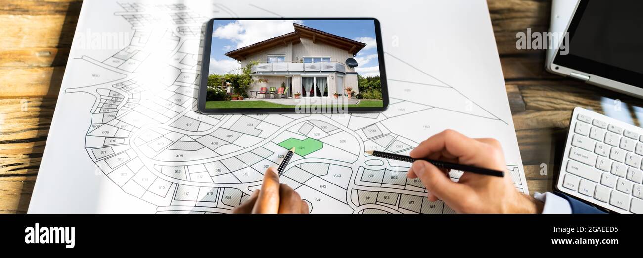 Map of the estate hi-res stock photography and images - Alamy