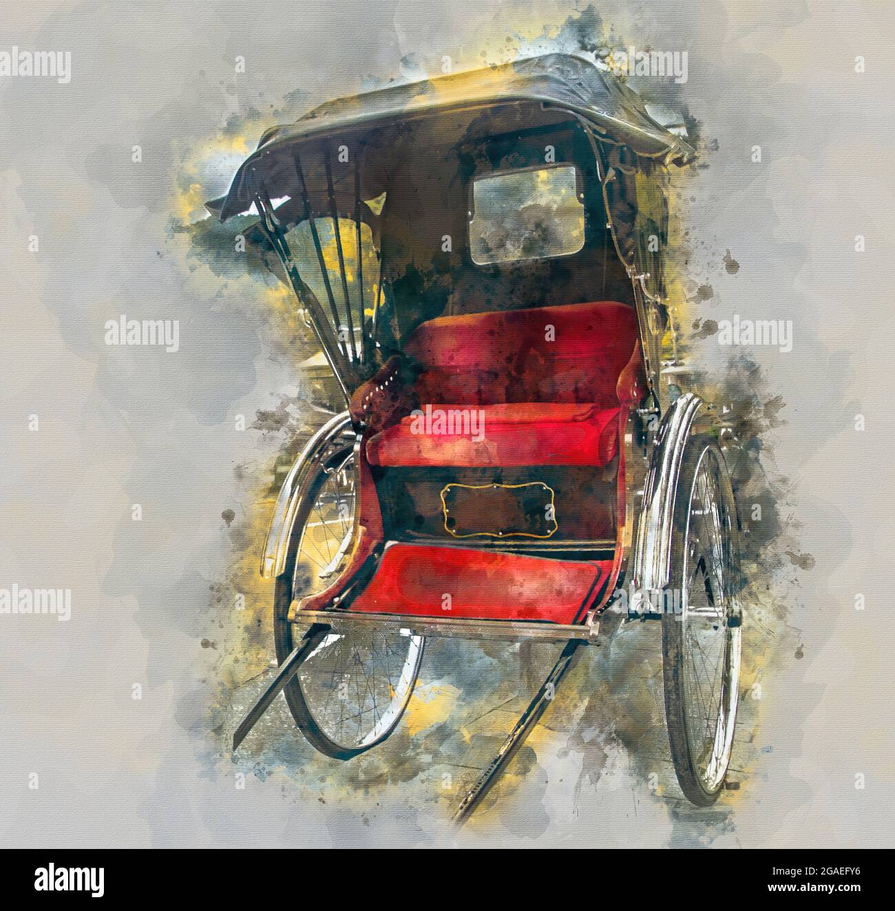 Painting rickshaw hi-res stock photography and images - Alamy