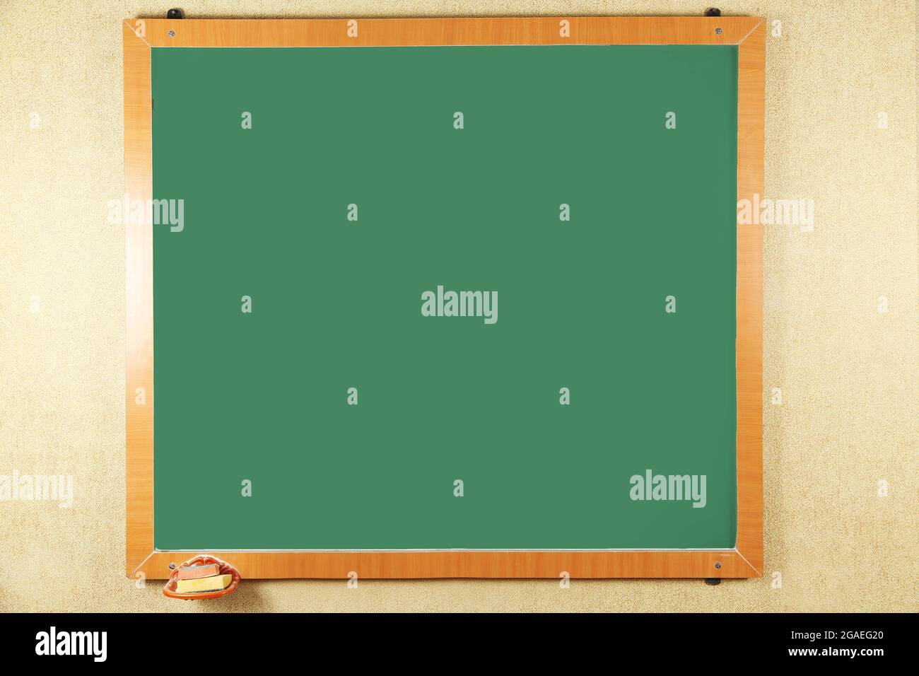 Blackboard on wall, close up Stock Photo - Alamy