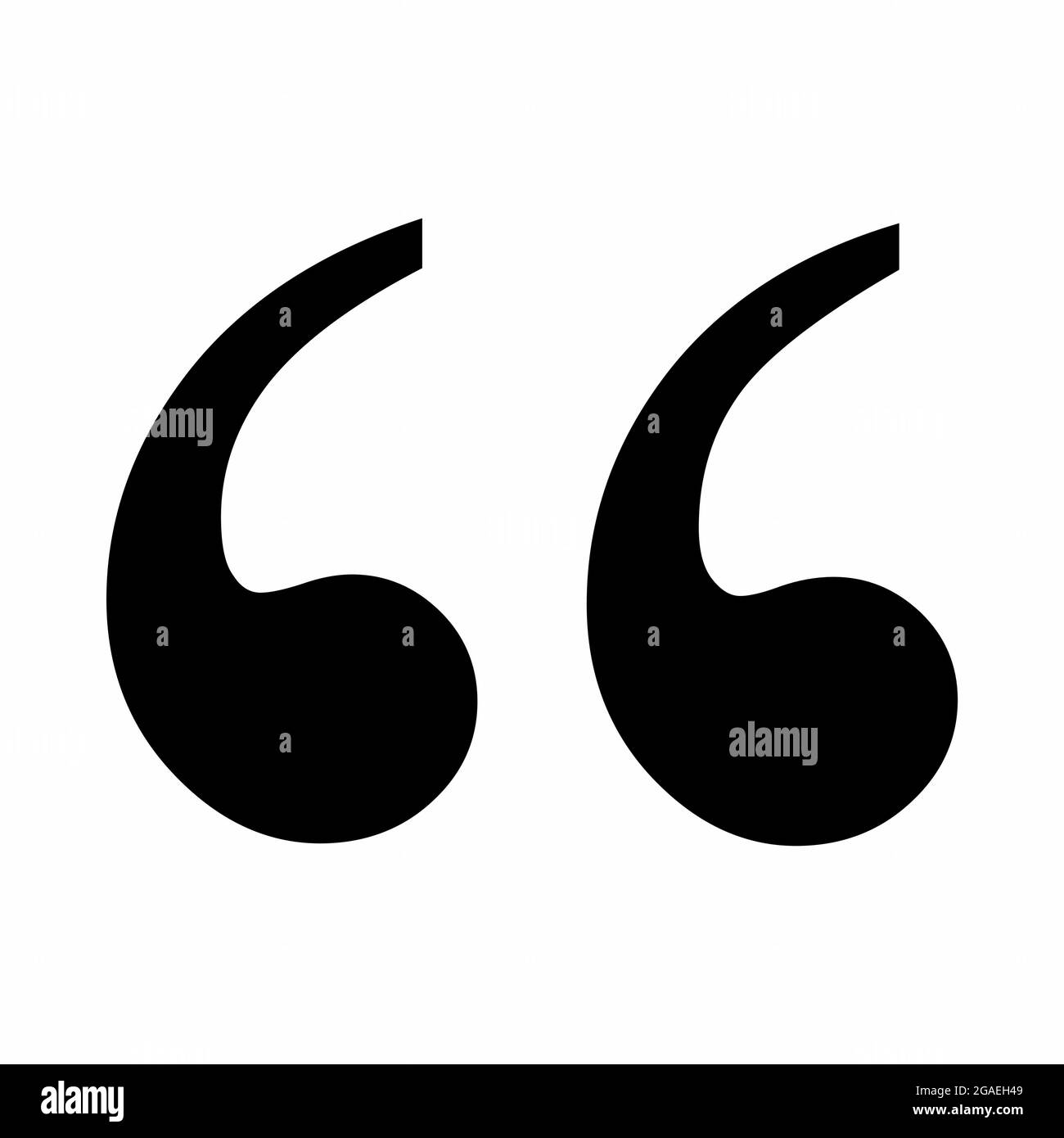 Quote sign icon isolated on white background Stock Vector Image & Art ...