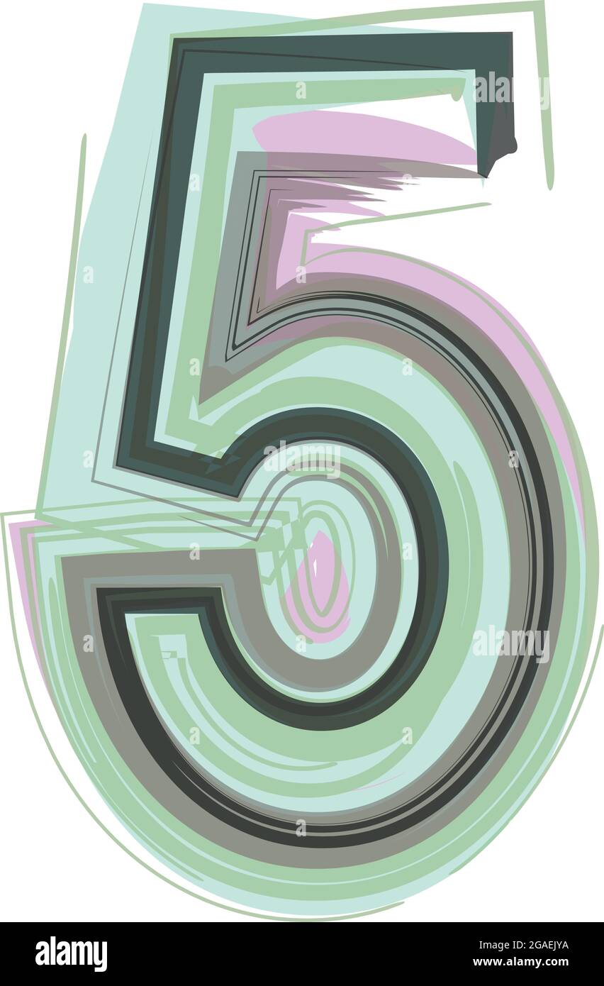 Number 5 logo hi-res stock photography and images - Alamy