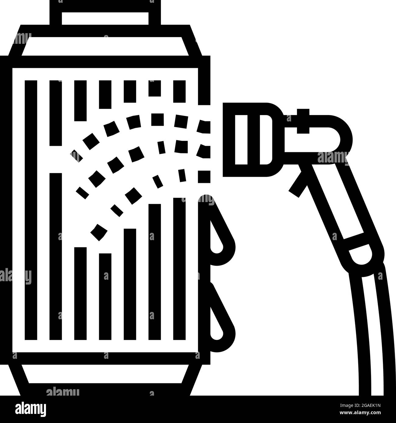 filter cleaning line icon vector illustration Stock Vector Image & Art ...