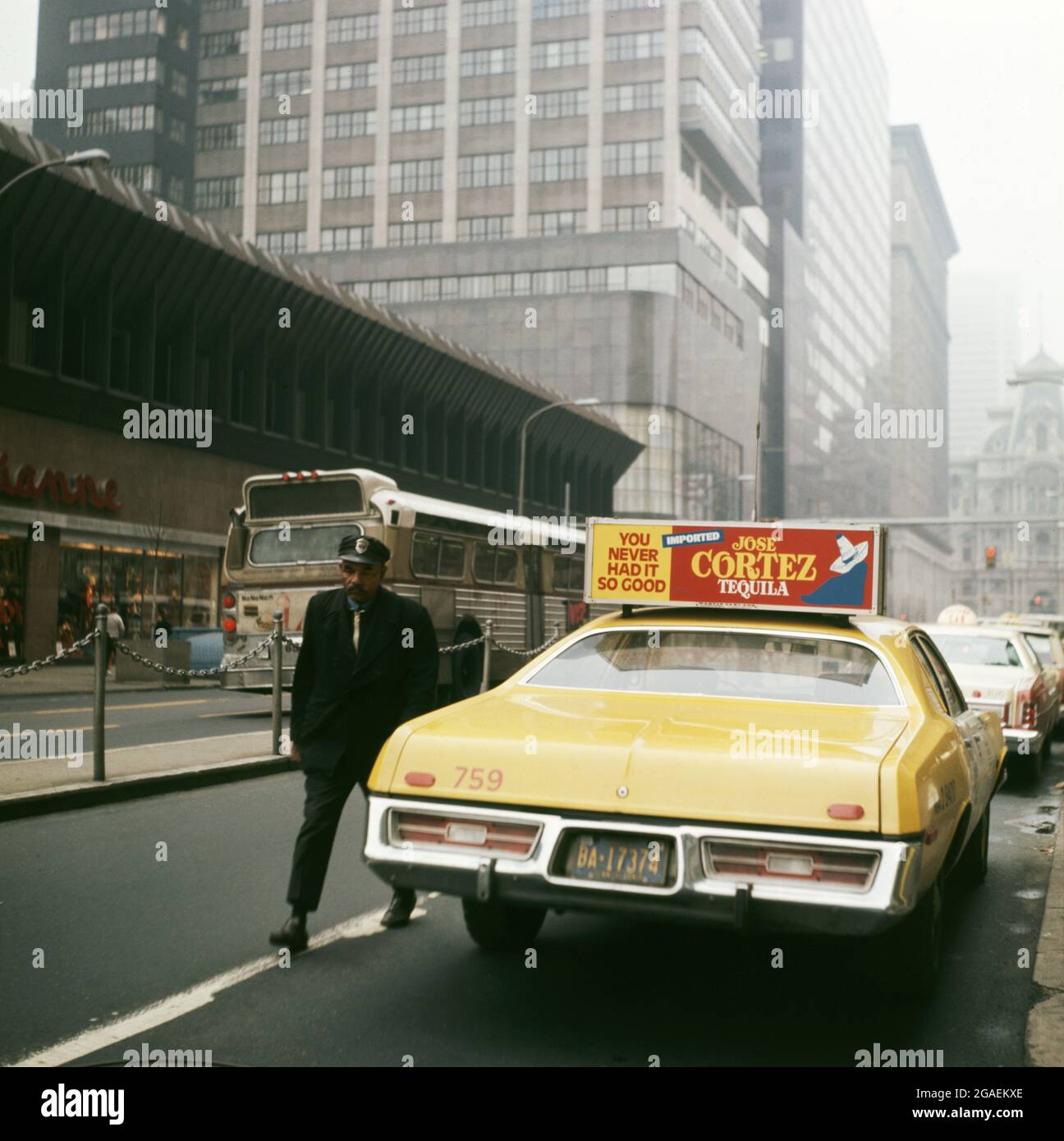 Taxi, Philadelphia PA, USA, 1976 Stock Photo - Alamy