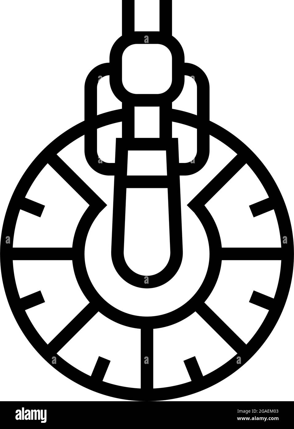 suction cleaner pool line icon vector illustration Stock Vector Image ...