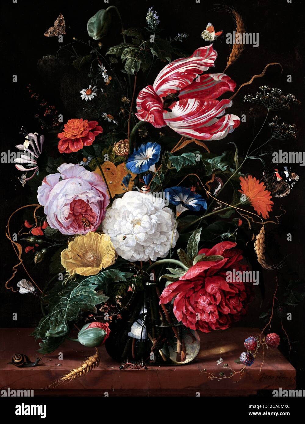 Flower Arrangement by Jan Davidsz. de Heem (Jan Davidszoon de Heem ...