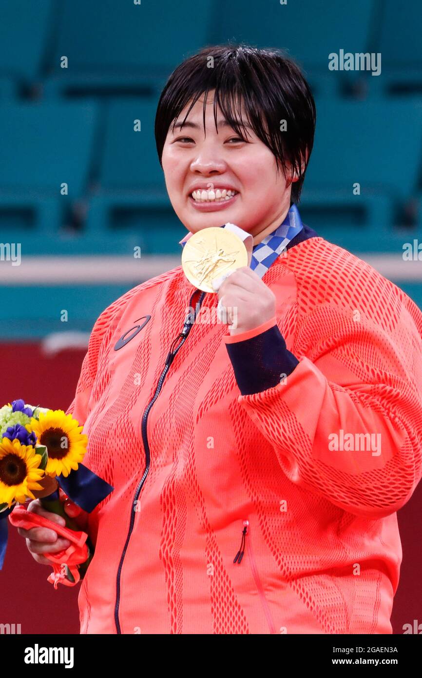 Tokyo, Japan. 30th July, 2021. (L to R) Gold medalist AKIRA SONE of ...
