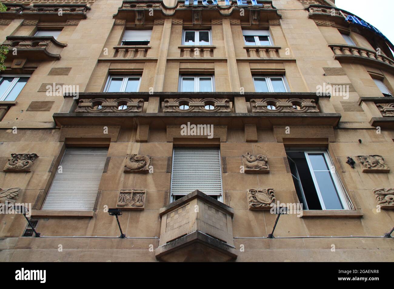 art déco flat building in metz in lorraine (france Stock Photo - Alamy