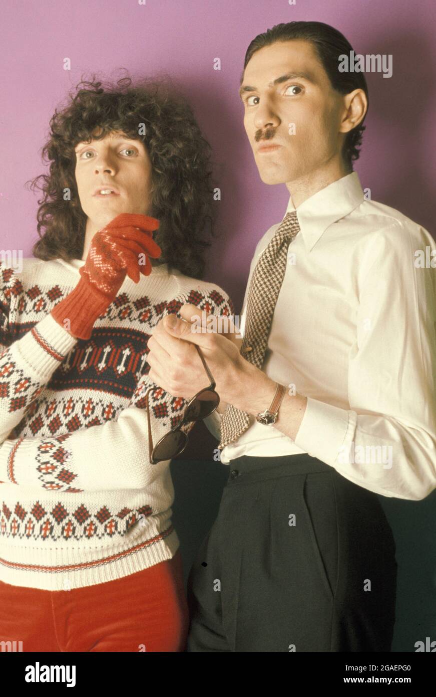 SPARKS American pop music duo in 1974 with Ron Mael at right and ...