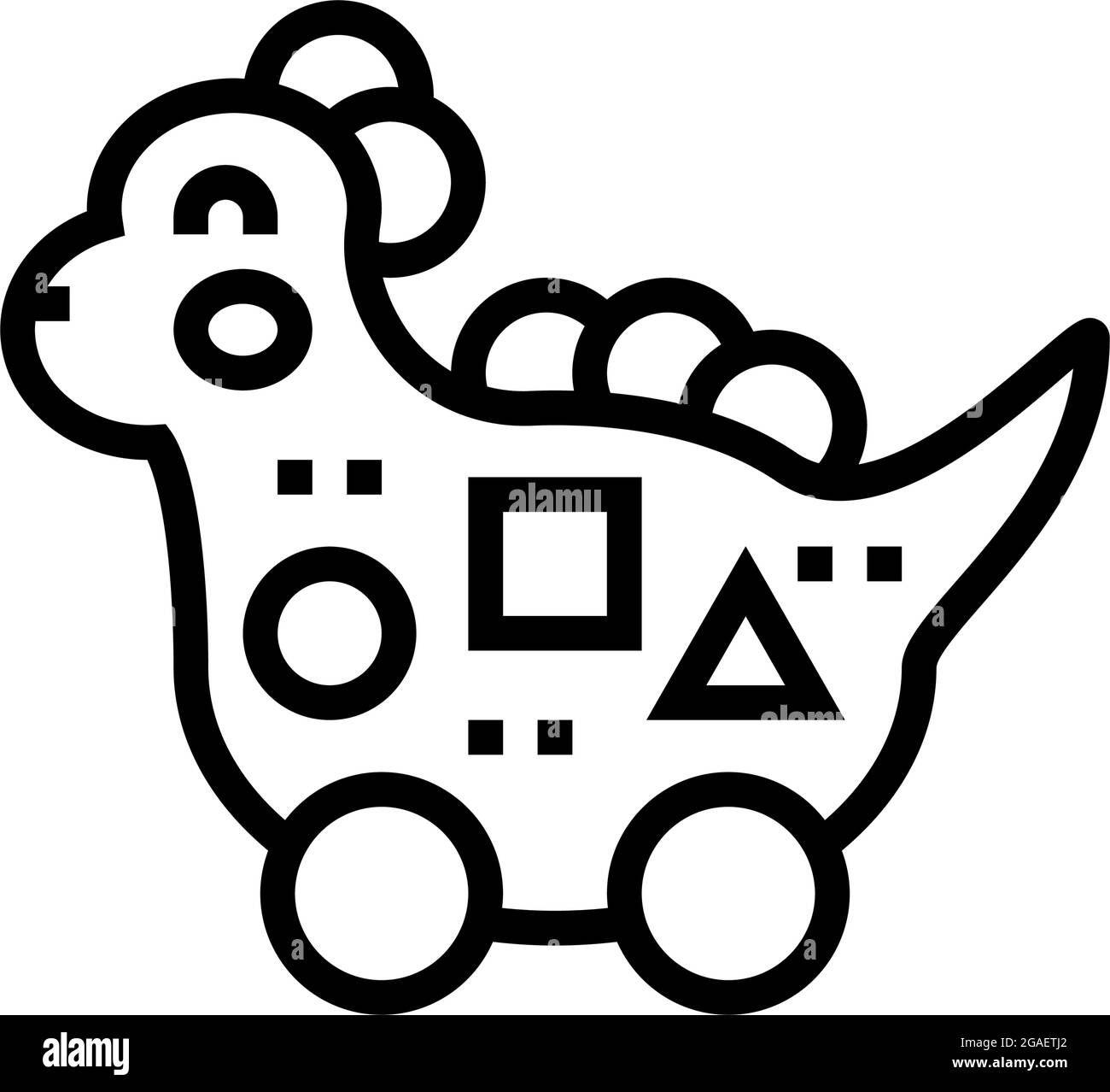 baby toys line icon vector illustration Stock Vector Image & Art - Alamy