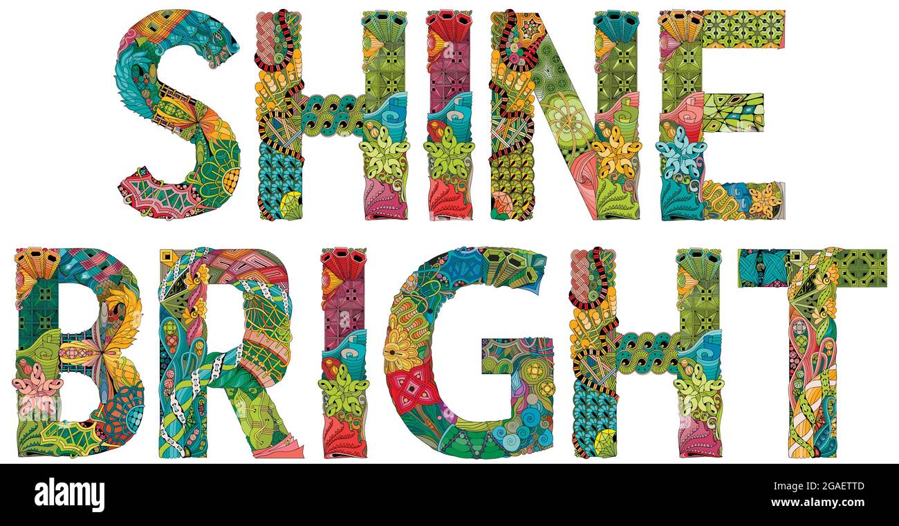 Bright words Stock Vector Images - Alamy