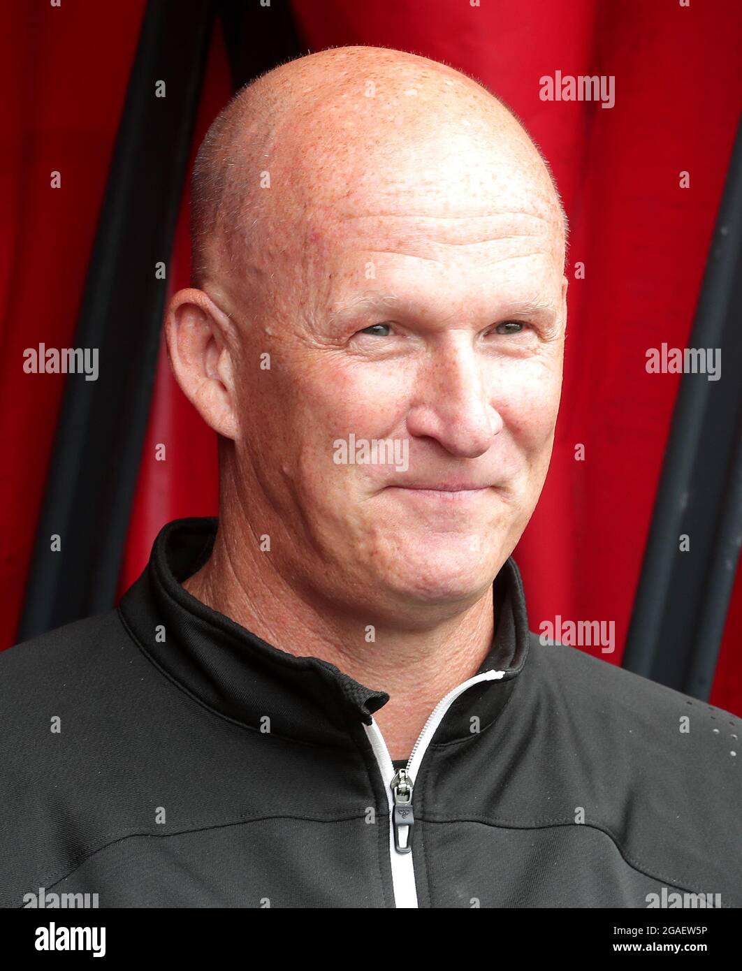 Fleetwood Town manager Simon Grayson prior to kick-off during the ...