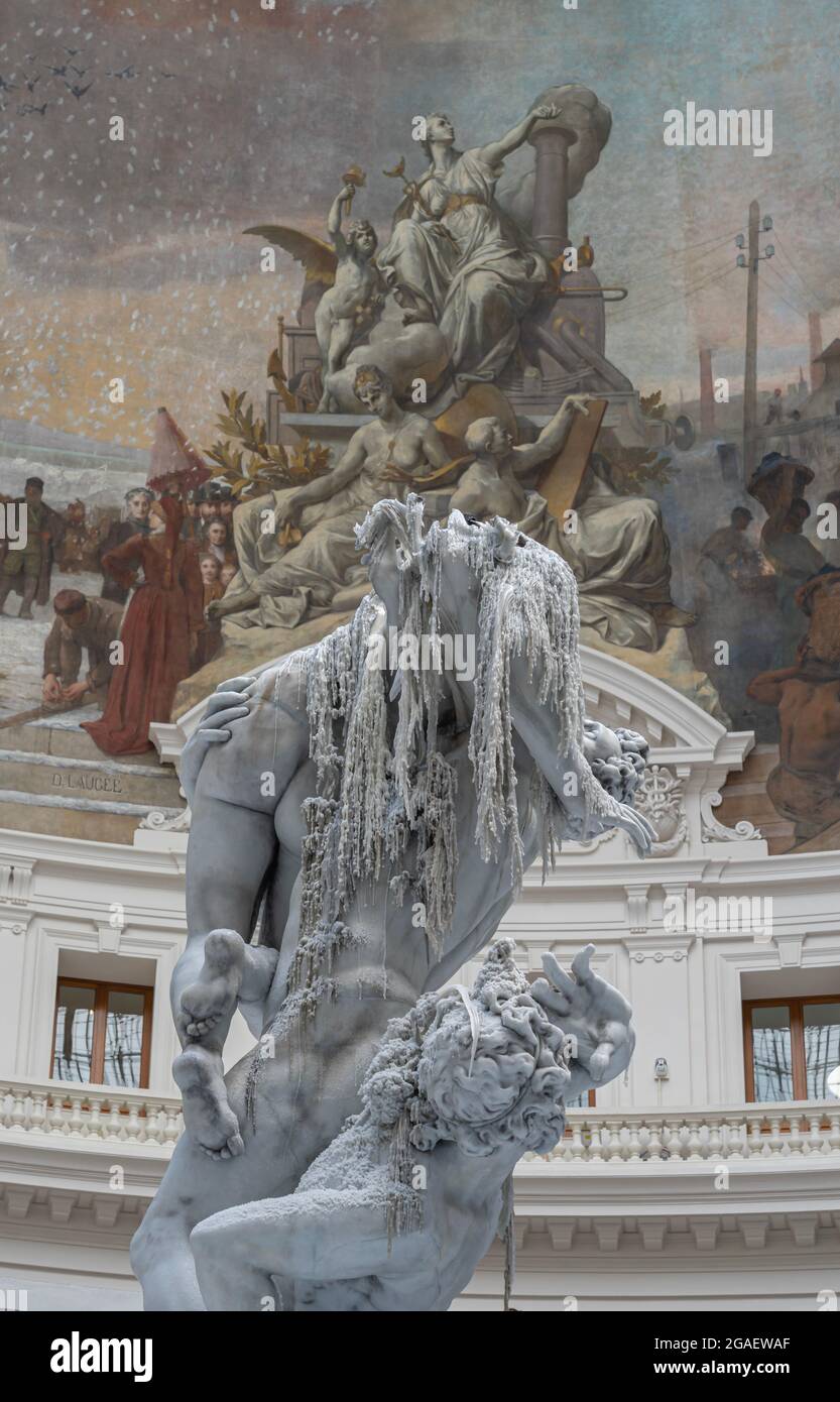 Paris, France - 07 30 2021: Pinault Collection: Giambologna, Replica of ...