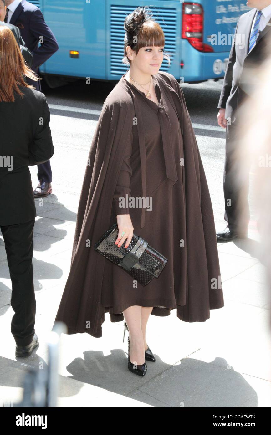 London, UK. Lily Rose Cooper at Ivor Novello Awards 2013 at the Grosvenor House Hotel, Park Lane ...